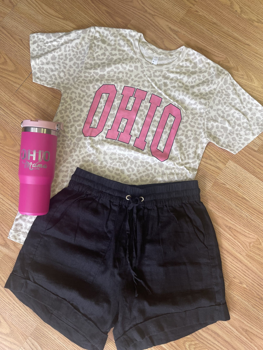 Leopard Block Ohio tee – Ohio Roots Boutique